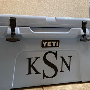 Cooler Decal, Cooler Stickers, Monogram Decal for Cooler, Personalized ...