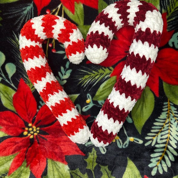 Candy Cane Crochet Pattern. Amigurumi Candy Cane Pattern. Christmas ...