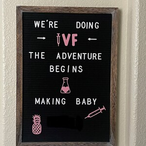 IVF Letter Board Icons French Fries Pineapple Shot Rainbow, Test Tube ...