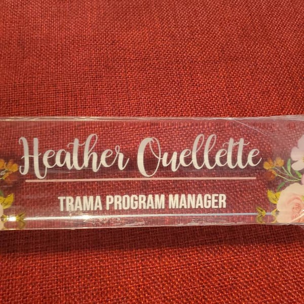 Custom Desk Sign, Office Decor, Executive Gift, Professional Name Plate ...