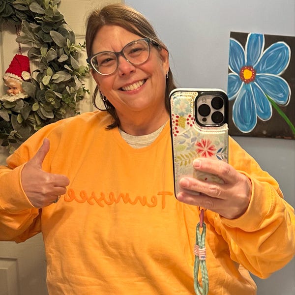Tennessee Puff Ink Sweatshirt | Tone on Tone Orange Game Day Pullover ...