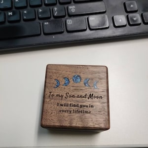 Personalized Constellations Rotate Music Box With Engraved for Girls ...