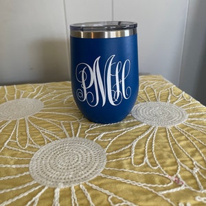 Vine Monogram Vinyl Car Decal Sticker Monogram Window Sticker Monogram ...