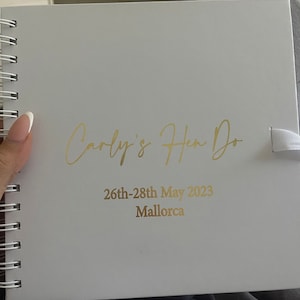 Personalised Hen Night Do Guest Book Scrapbook or Photo Album - Etsy