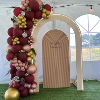 6ft LED Backdrop Wall Plywood Collapsible, Light up Backdrop Event Prop ...