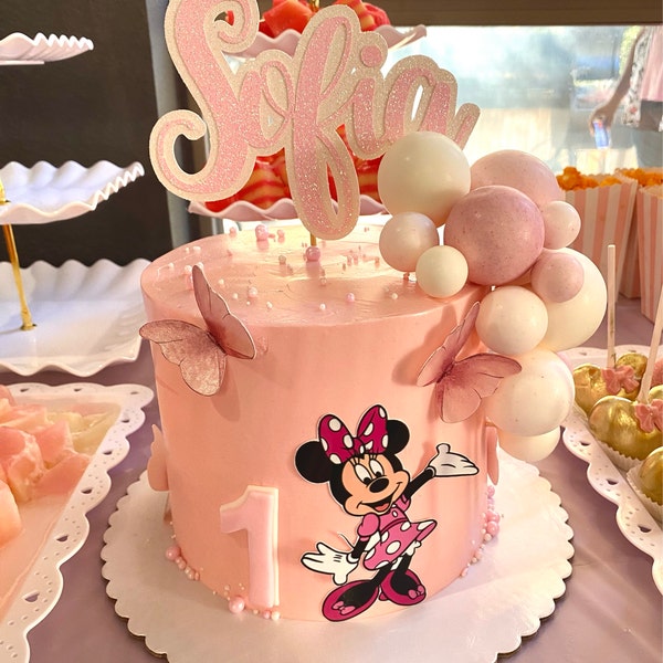 Any ONE Name Cake Topper, Birthday Cake Topper, Glitter Cake Topper ...