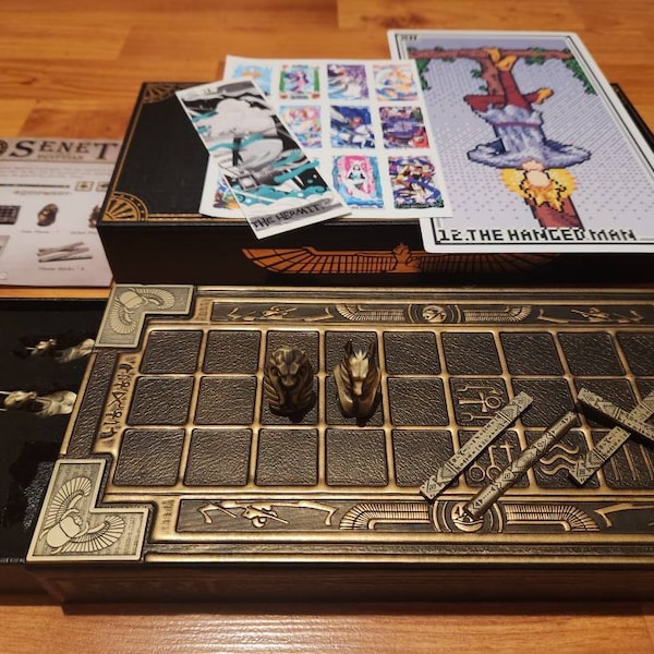 Senet Ancient Egyptian Board Game Abstract Strategy 2-player Ages 6 ...