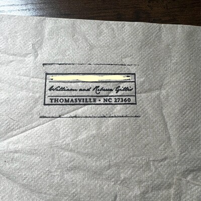 CUSTOM ADDRESS STAMP With Proof From Usa, Eco Friendly Self-inking ...