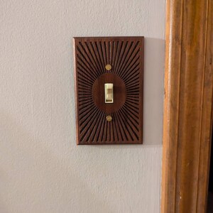 3 Pack Wood Light Switch Plate Cover for Outlets and Plugs in Your Mid ...