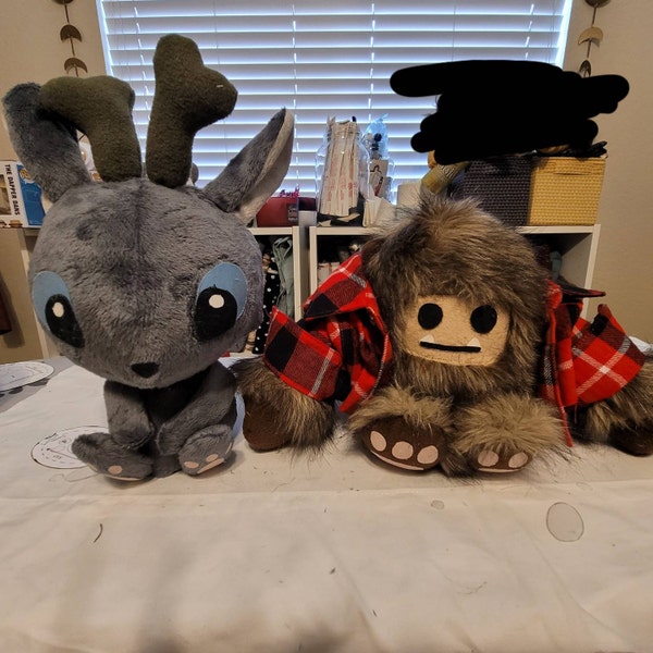 Cryptid Animal Sewing Plush .pdf Pattern Bundle Bigfoot Yeti Loch Ness ...