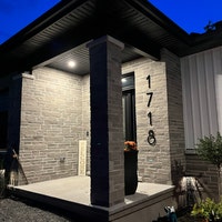 12 Inch Large Modern House Numbers - Architectural Home Address Sign ...