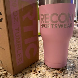 20 Oz. RTIC TUMBLER Personalized With Laser Engraved Name Phrase or ...