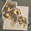 Labrador Retriever Sticker || Chibi Puppy Dog, Vinyl, Hand Drawn ...