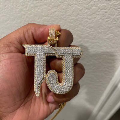 Custom Iced Out Danny Phantom Dark in the Glow Cartoon Pendant in 925 ...