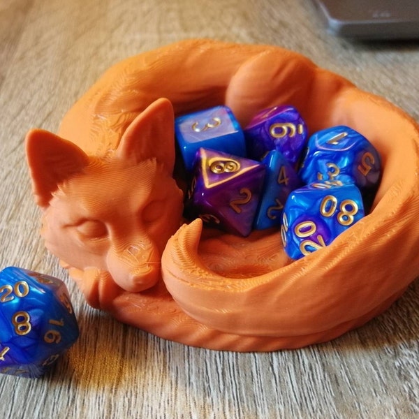 Fox Dice Guardian Tray | Includes Free Single Dice Holder - Etsy