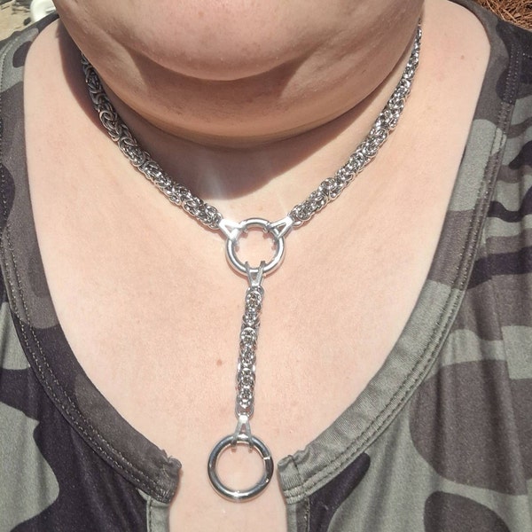 DLS Signature Design Day Collar With Chainmaille Link Chain With ...