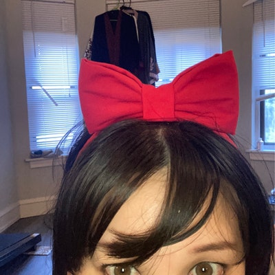 Snow White Headband, Red Bow Headband, Cosplay Bow, Snow White Hair Bow ...