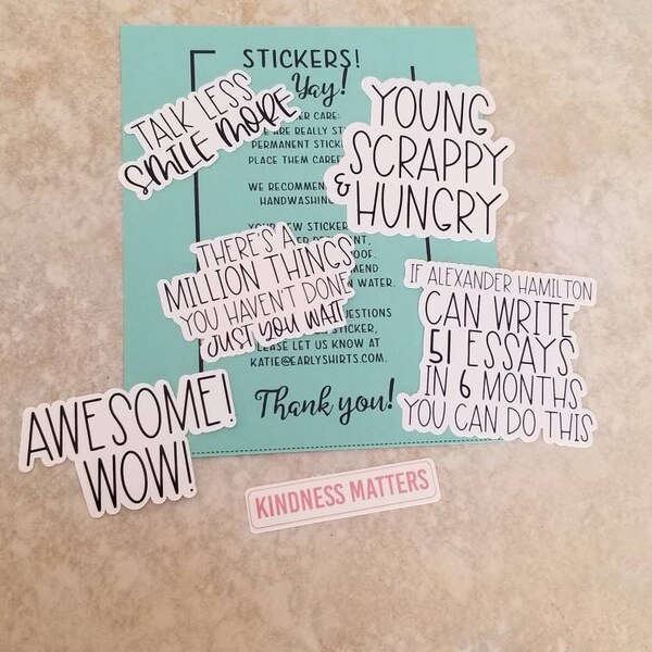 Hamilton Sticker Pack, Hamilton Musical, Laptop Stickers - Etsy