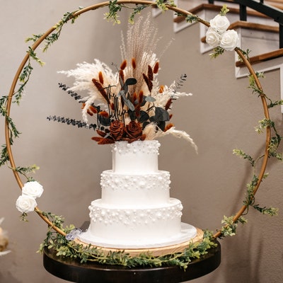 Terracotta Rust Cake Flowers, Flat Lay Flowers, DIY/ Wedding Flowers ...