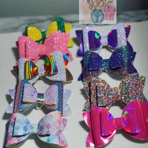 Double Loop Bow Template SVG Digital Cut Files for Cricut, Silhouette ...