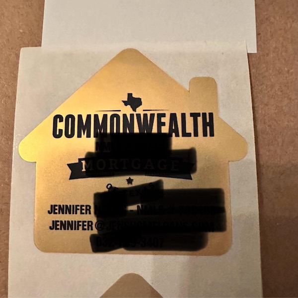 Custom Printed Photo Sticker With Personalized Text | Personalized ...