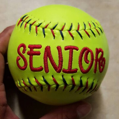 Custom Embroidered Softball, Softballs, Custom Softball, Softball ...