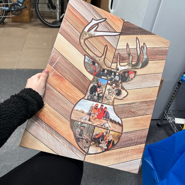 Personalized Deer Hunting Memories | Custom Hunting Collage Canvas ...