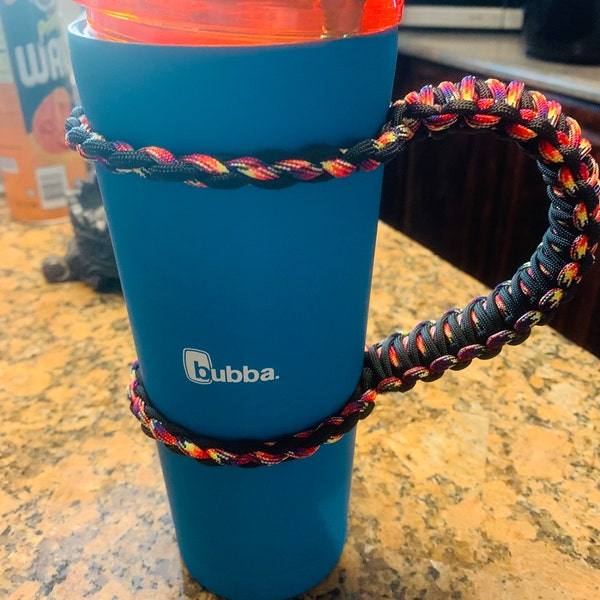 Paracord Tumbler Handle: Fits YETI, Ozark Trail, Bubba Cup - No-slip ...