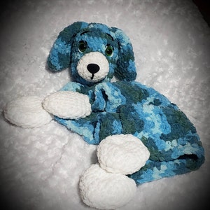 Crochet Pattern Comforter Dog / Cuddly Dog, Crochet Pattern Cuddle ...