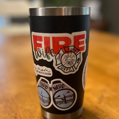 Fire Wife Sticker, Firefighting Wife Sticker, Fireman's Wife Gift ...