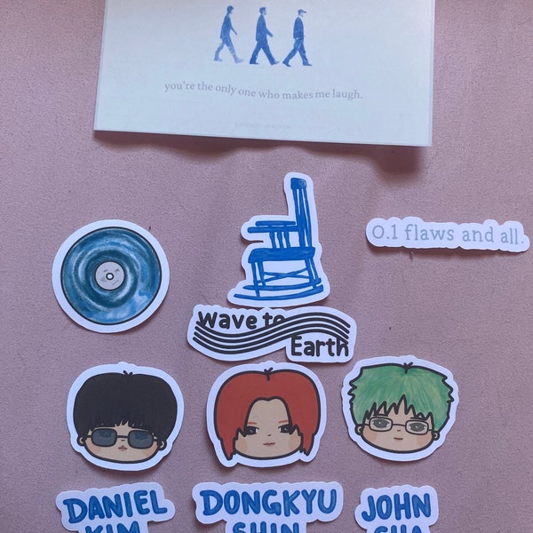 Wave to Earth Sticker Pack | 0.1 Flaws and All W2E Stickers Chibi ...