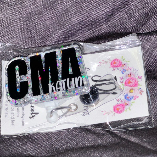 CMA Certified Medical Assistant Badge Reel Nurse Badge Reel, RN ...