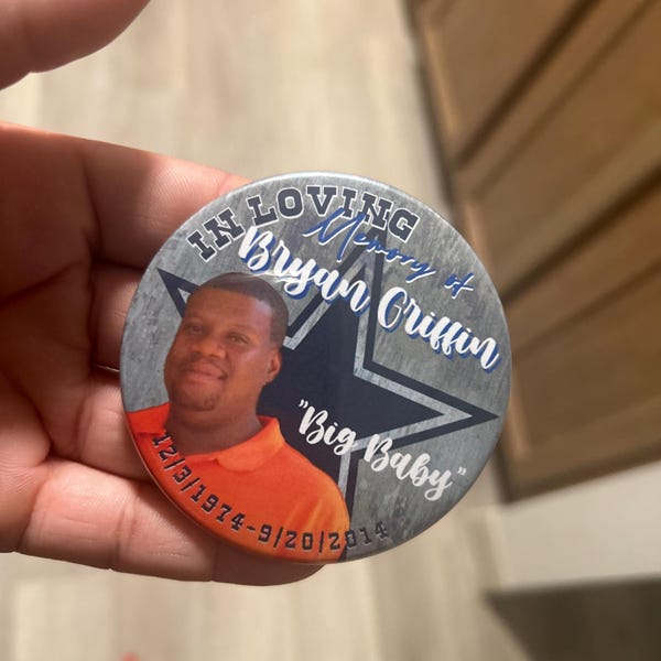 Custom Memorial, Remembrance and Funeral Pins/buttons/magnets - Etsy