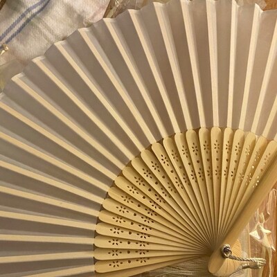 Engraved Personalised Hand Fans Pack of 10 Wedding Favour Party ...