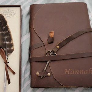 Personalized Genuine Leather Journal, Leather Notebook, Custom Engraved ...