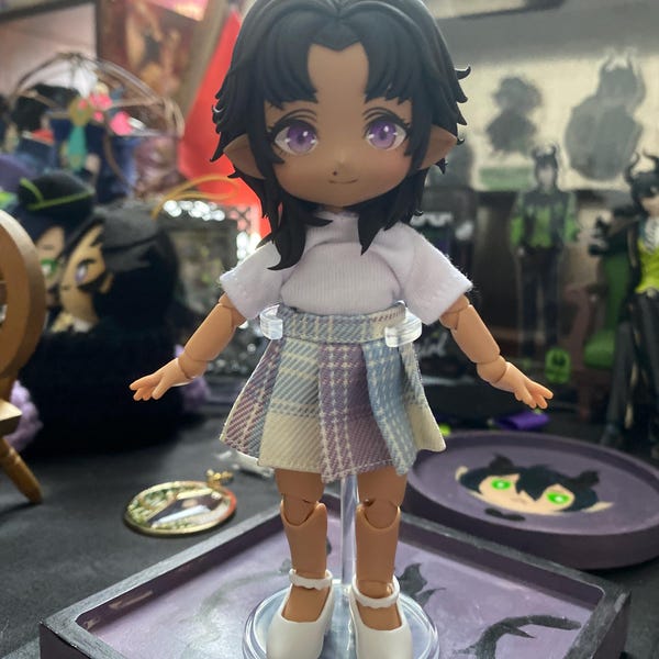 Custom Obitsu 11 Doll Head: Anime Chibi Figurine - Etsy