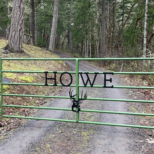Custom Farm Gate Name Letters - Etsy