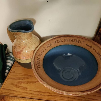 Baptismal Font and Pitcher - Etsy