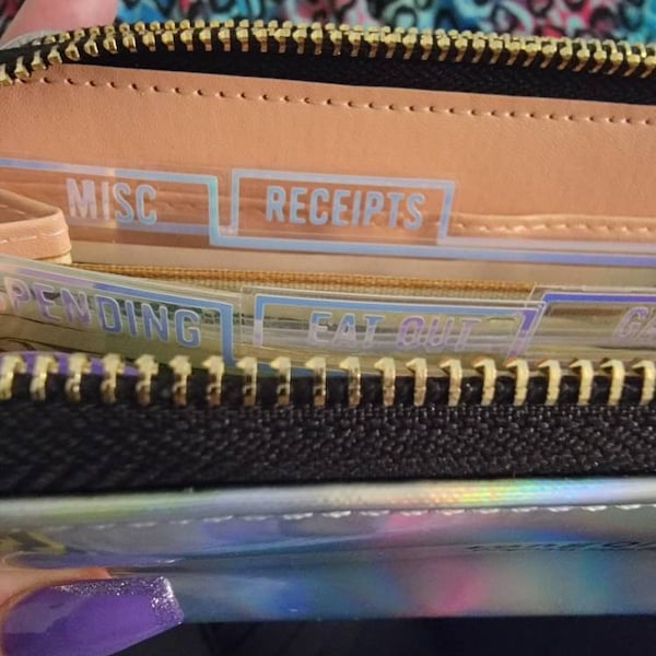 Wallet Dividers With Tabs Colorful Cash Dividers for Wallets Cute Cash ...