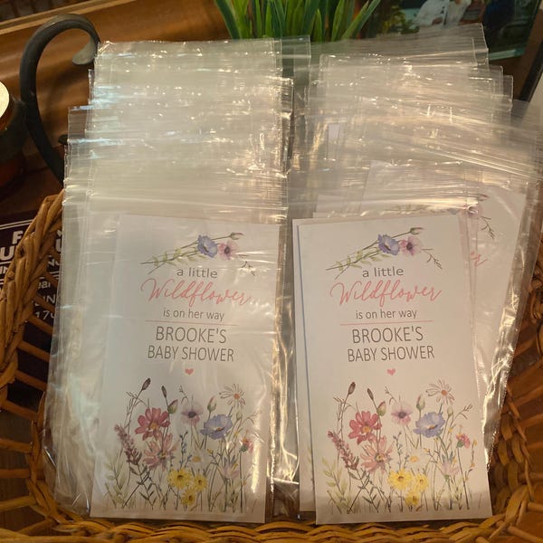 Graduation Favor Wildflower Seed Packets With Graduation Hat ...