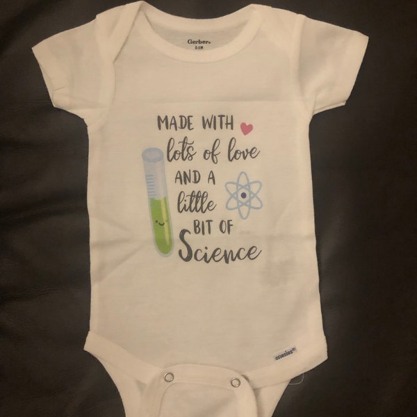 IVF Onesie® - Made With Love and Science Onesie® - Cute in Vitro ...