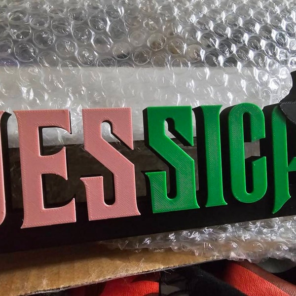3D Printed Streaming Custom Nameplate - Etsy