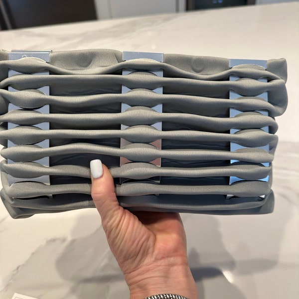 Avant Garde Red & Gold Vegan Clutch Statement Purse, Elegant Modern ...