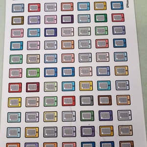EREADER Icon Stickers Book Lover Icon Stickers Book Planner Stickers ...