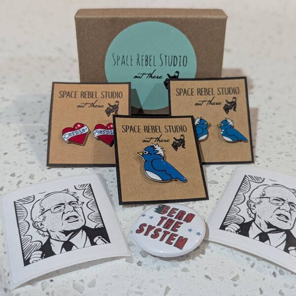 Bernie Sanders Pin ~ Badge ~ Birdie ~ 2020 ~ Revolution ~ Not for Sale ...