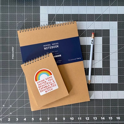 Top Spiral Kraft Notepad 160 Pages 80 Sheets 100 Gsm Eco-friendly Paper ...