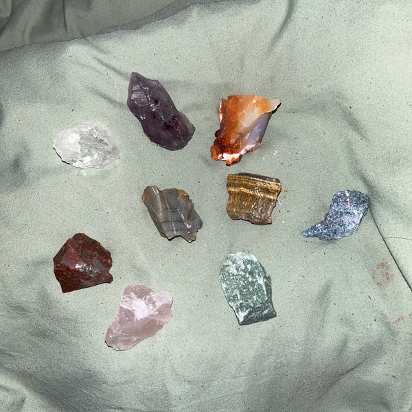 Raw Crystal Chunks - 1" to 2" Assorted Crystals Bulk - Rough Natural ...