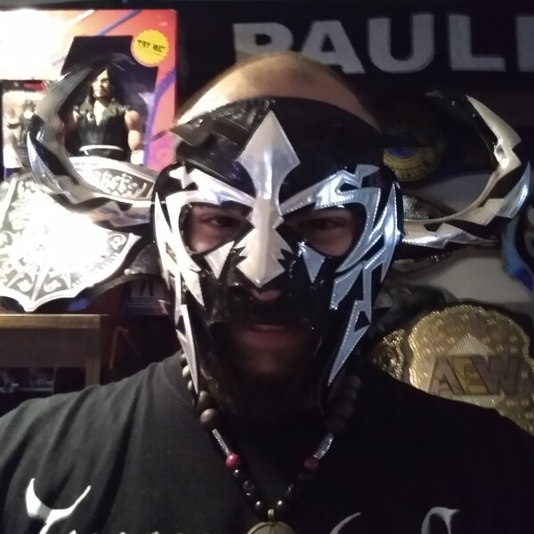 NACHO Wrestling Mask Luchador Costume Wrestler Lucha Libre Mexican Mask ...