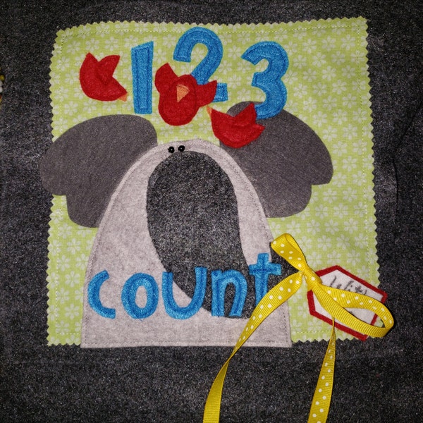 1 2 3...COUNT With Me Felt QUIET Book PDF Pattern Counting Busy Book ...