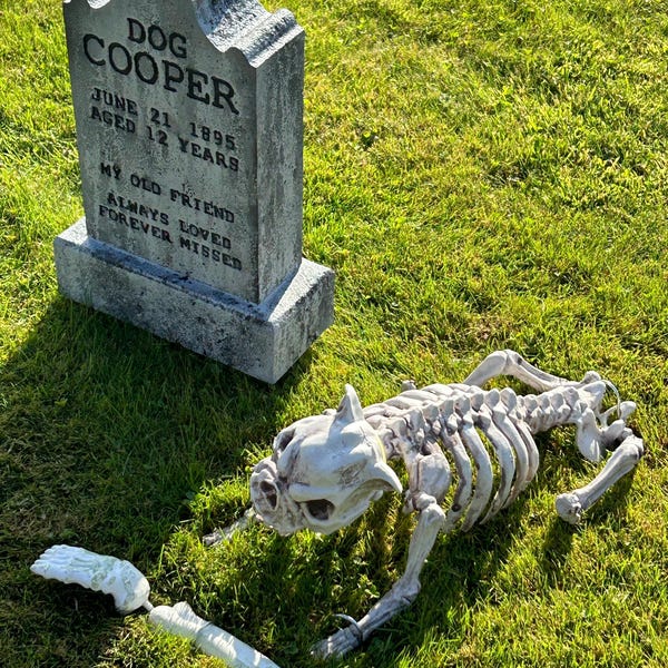 Evil Soul Studios Pet Cemetery Rusty Tombstone Halloween Prop Little ...